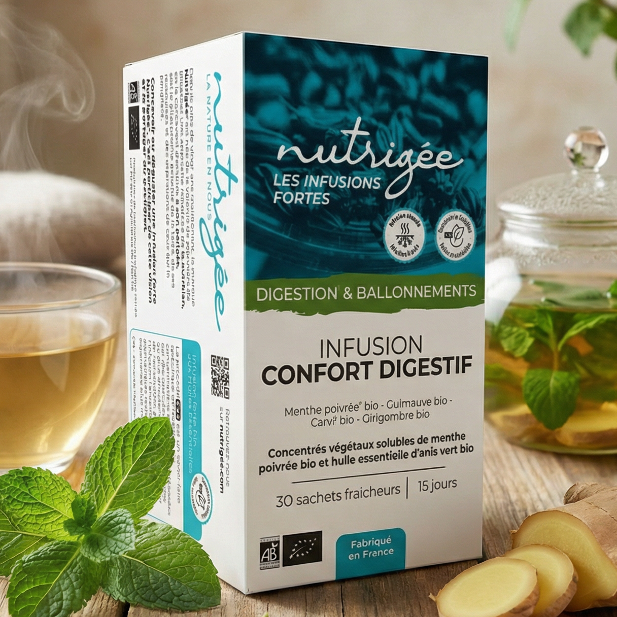 Infusion Confort Digestif Bio - Digestion Légère – Nutrigee ...
