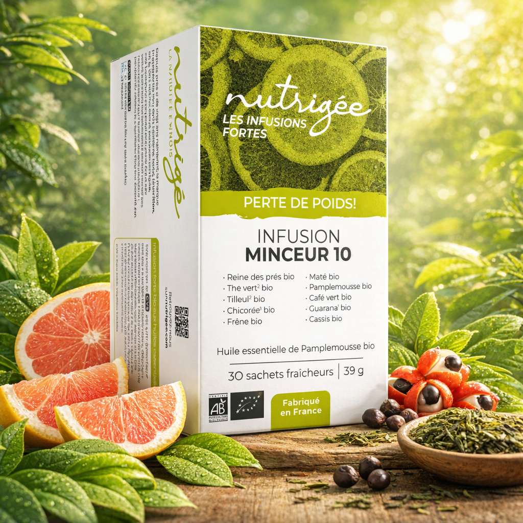 Infusion Minceur BIO - 10 Plantes Drainantes | Nutrigée – Nutrigee ...